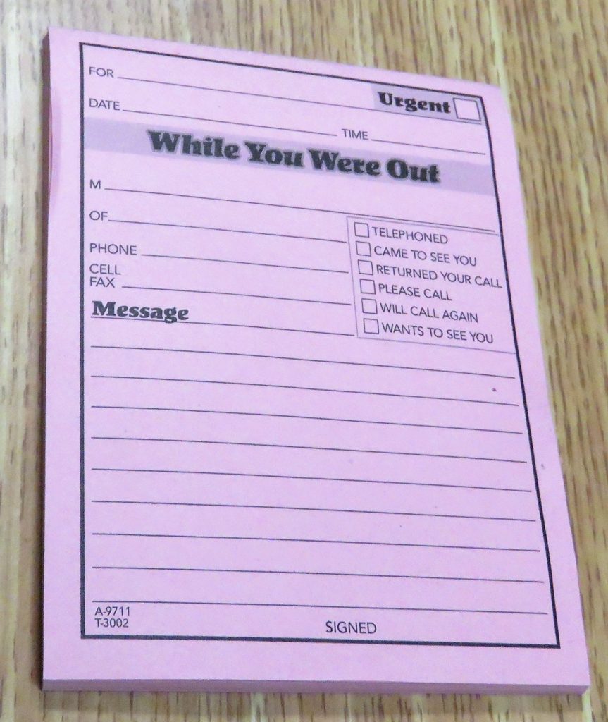 15O04 Set Telephone Message Pads - Bases of Virginia