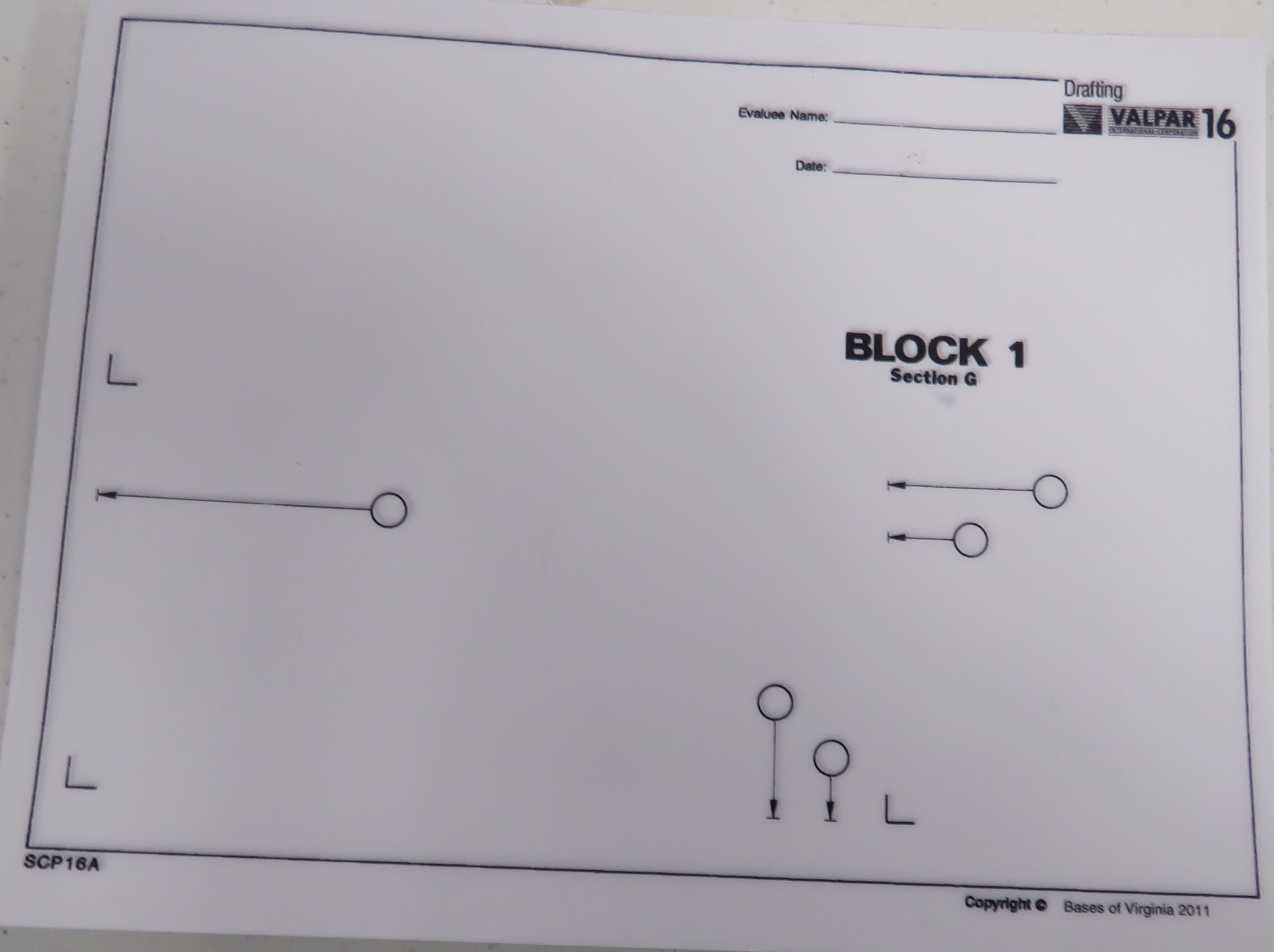 SCP16ABC Draft Vellum Pad - Bases of Virginia