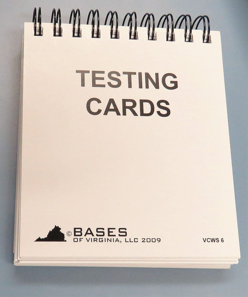 TC6 Bound Testing Cards - Bases of Virginia